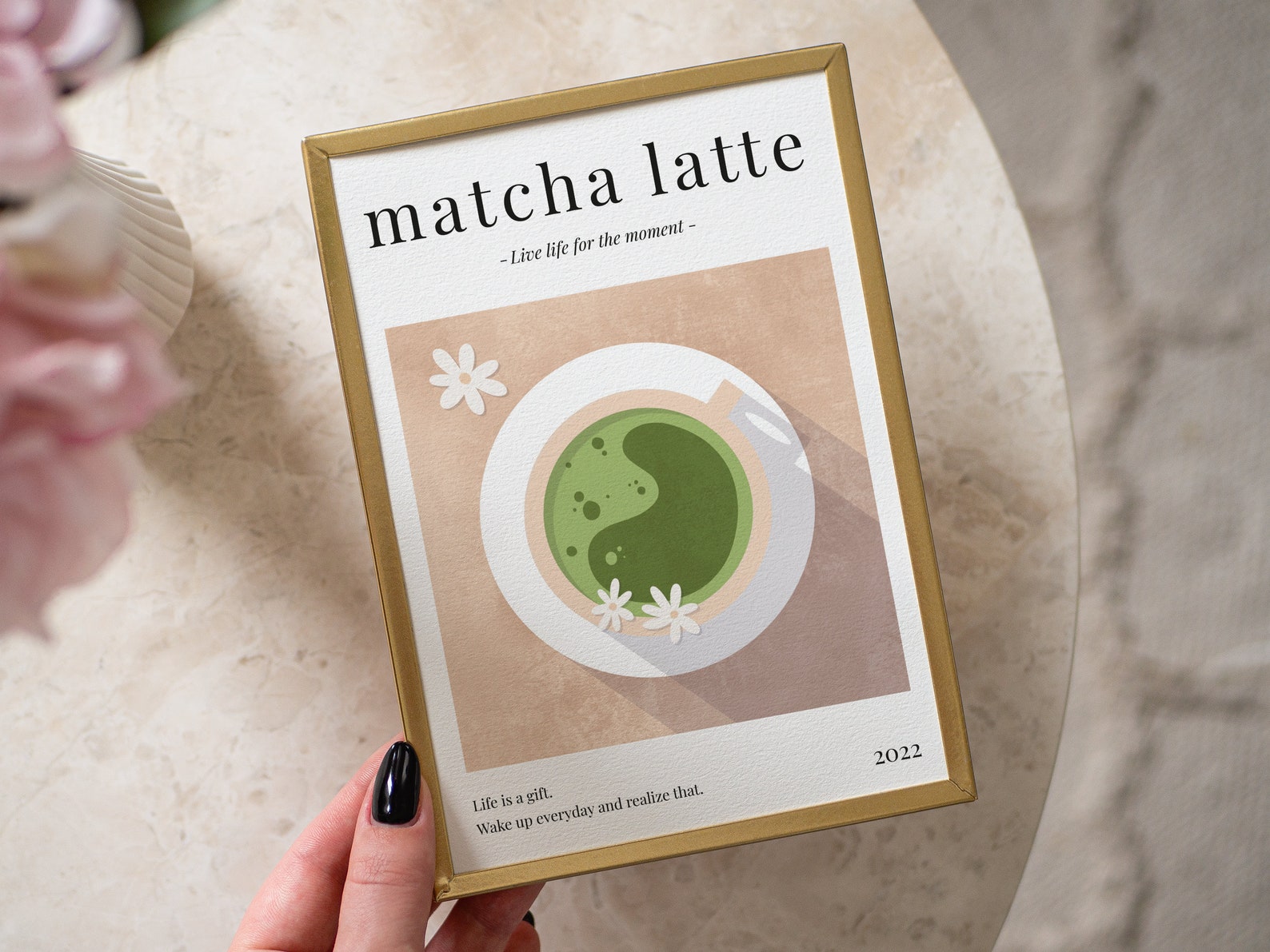 Matcha and Coffee Poster Set of 2 | Matcha Print A5 A4 A3 | Aestetic ...