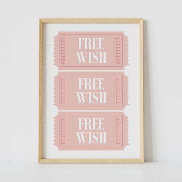 Free Wish Ticket - Etsy