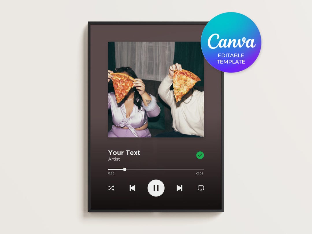 Personalised Album Cover | Editable Canva Template, Custom Music Poster ...