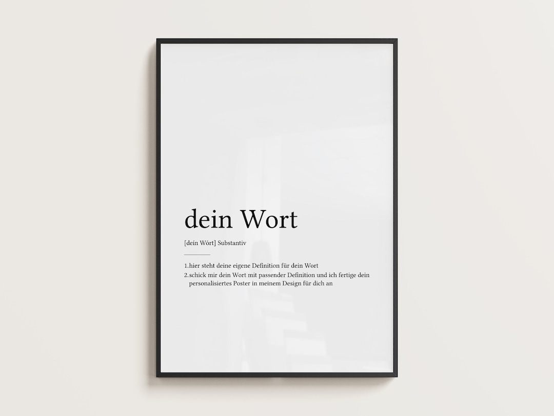 Personalisierte Definition Poster Word Definition Wall Art Custom Art ...