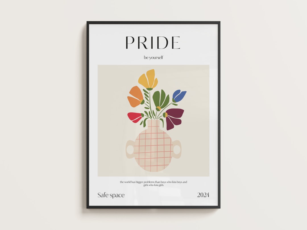 Pride Poster | LGBTQ Art Prints, Printable Wall Art for Lesbian Gay ...