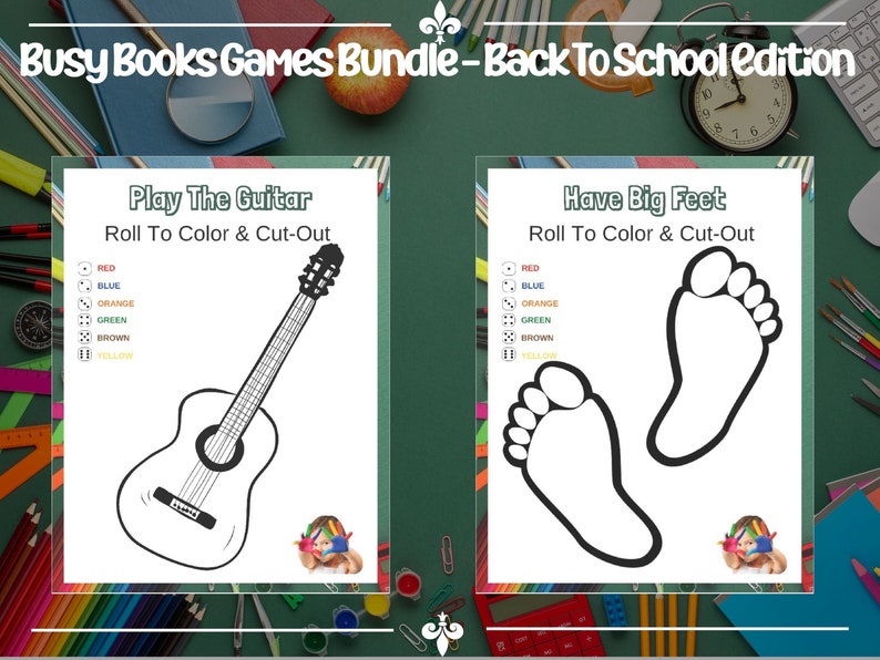 24 Busy Book Games Printable Games! Printable Busy Book Bundle | 20 ...