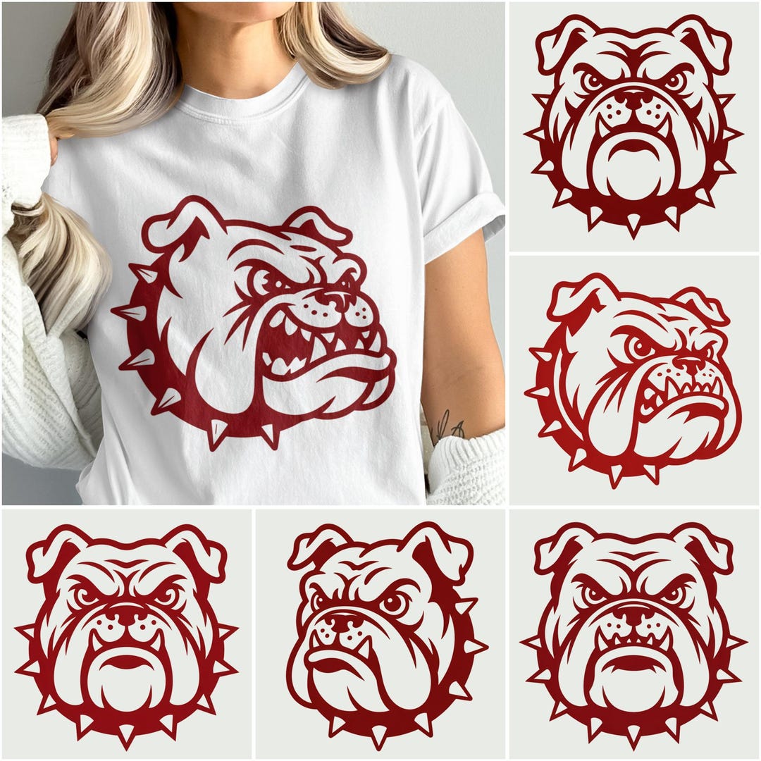 Bulldog Mascot PNG: Digital Clip Art for DIY Projects (instant Download ...