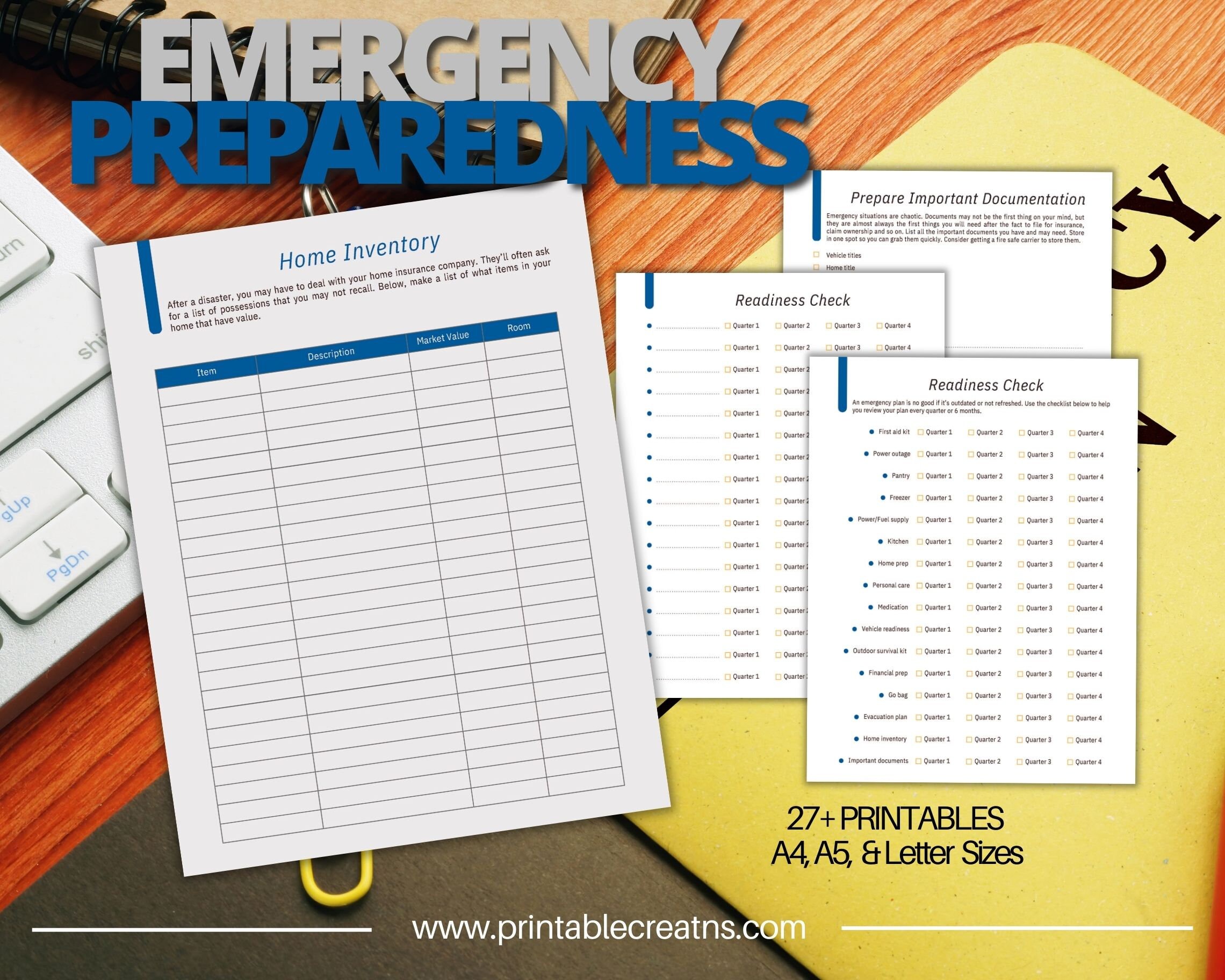 Ultimate Emergency Preparedness Printable Planner & Checklist for ...