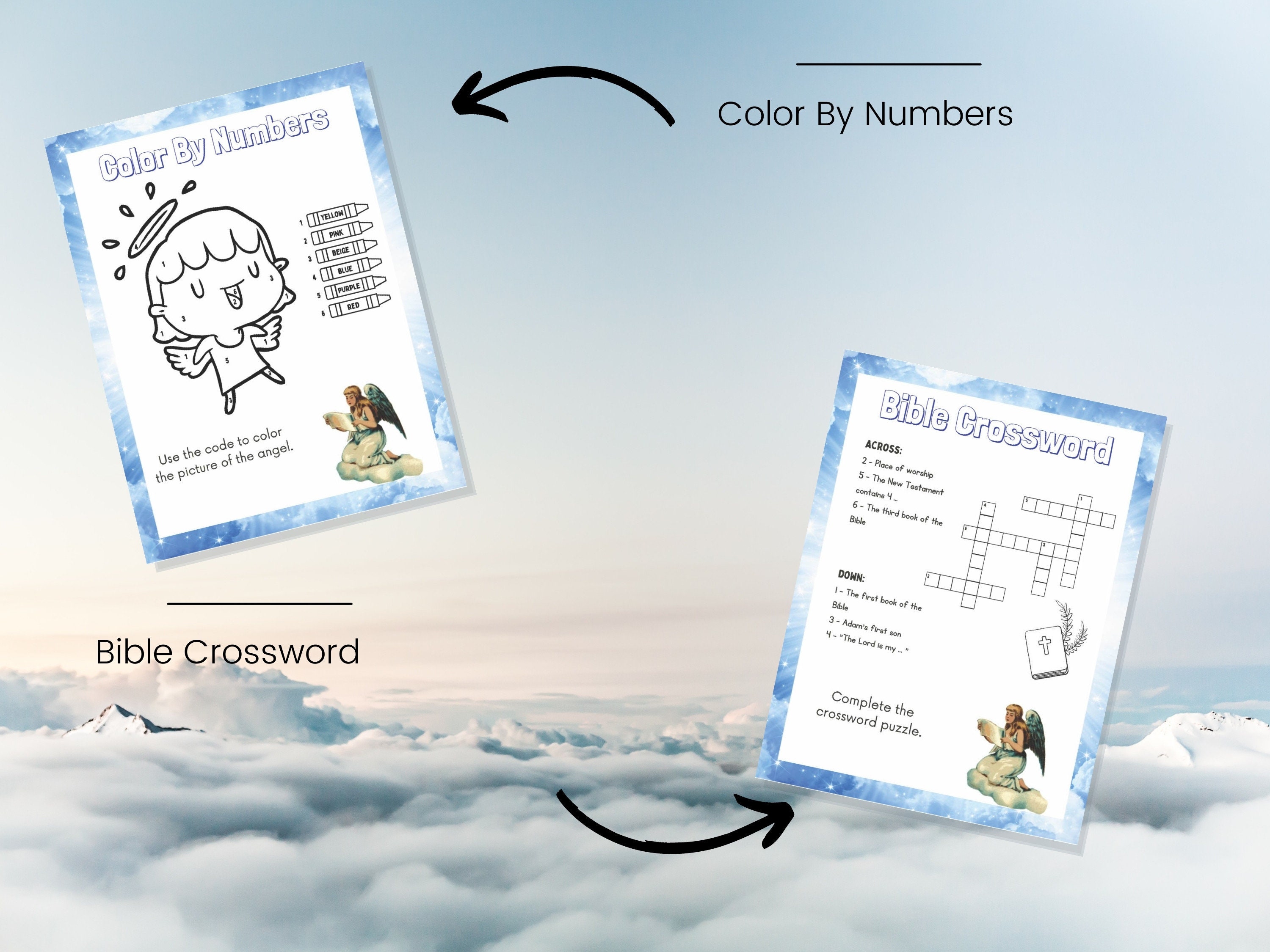 12 PRINTABLE Bible Games Bundle, Bible Scavenger Hunt Games, Bible ...