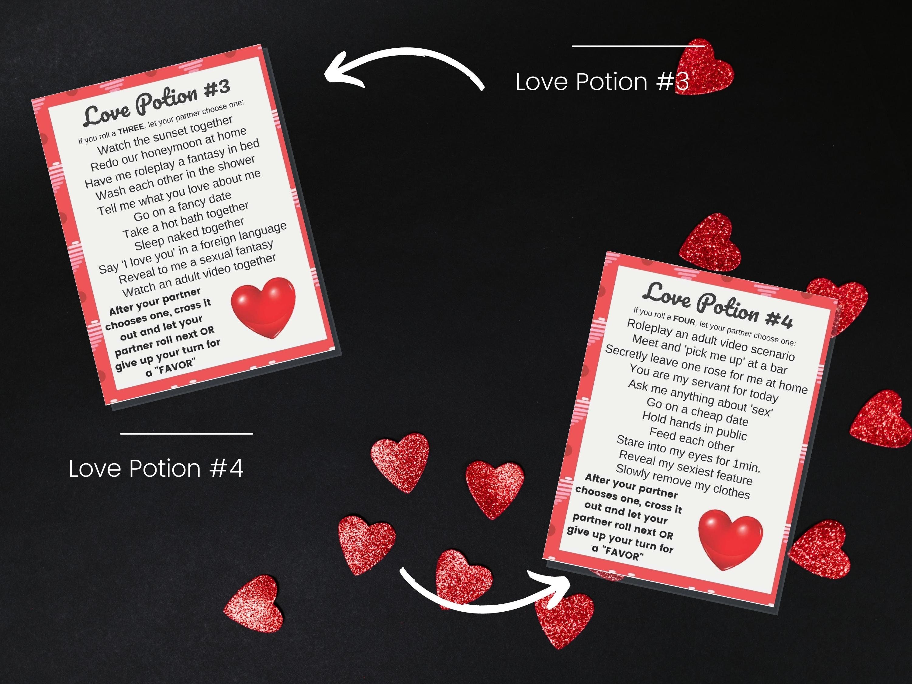 Couples Games Printable Bundle | Trivia | Pass the Drink | Love Potion ...