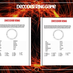 Printable Decoder Ring Game Puzzle | Game for Everyone | Can You Figure ...