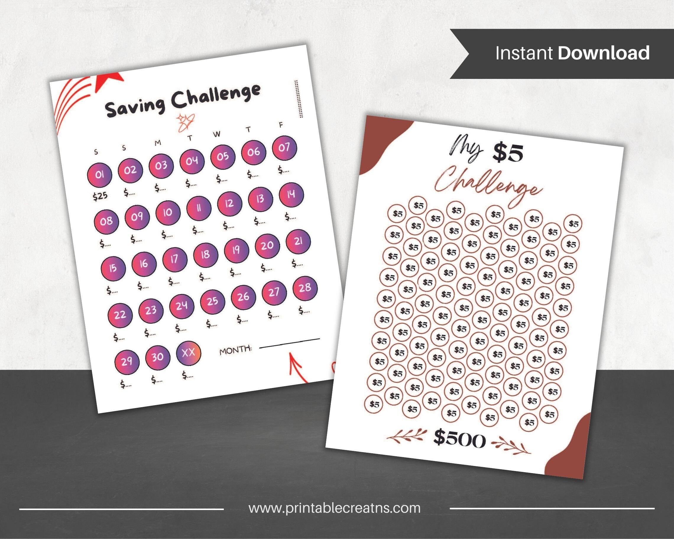 Ultimate Savings Challenge Bundle Crush Your Money-saving Targets With ...