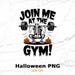 Halloween Skeleton Gym Poster, Workout Motivational Digital Print ...
