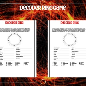 Printable Decoder Ring Game Puzzle | Game for Everyone | Can You Figure ...