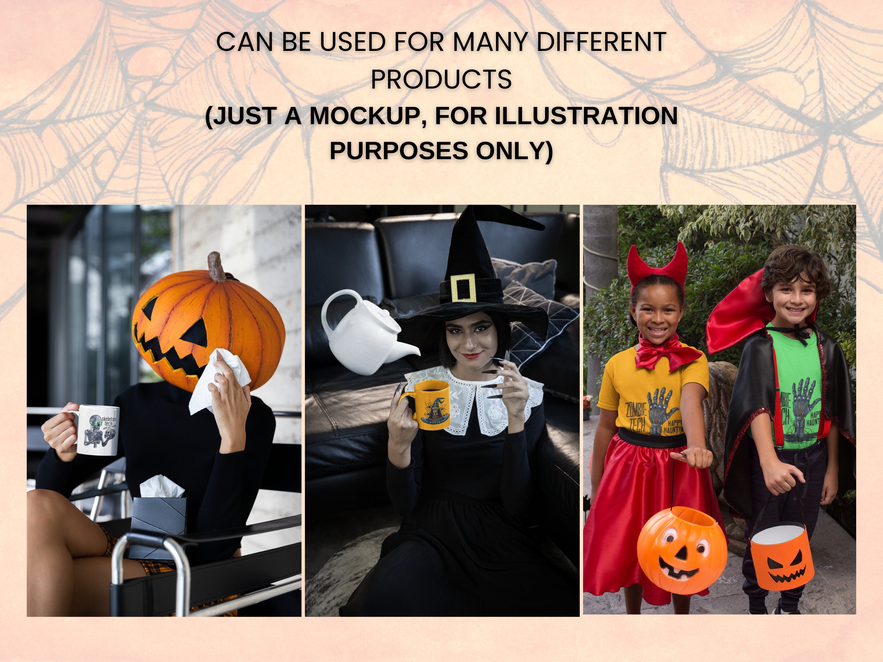 Ai-themed Halloween PNG Graphics Bundle: Ideal for T-shirts, Mugs ...