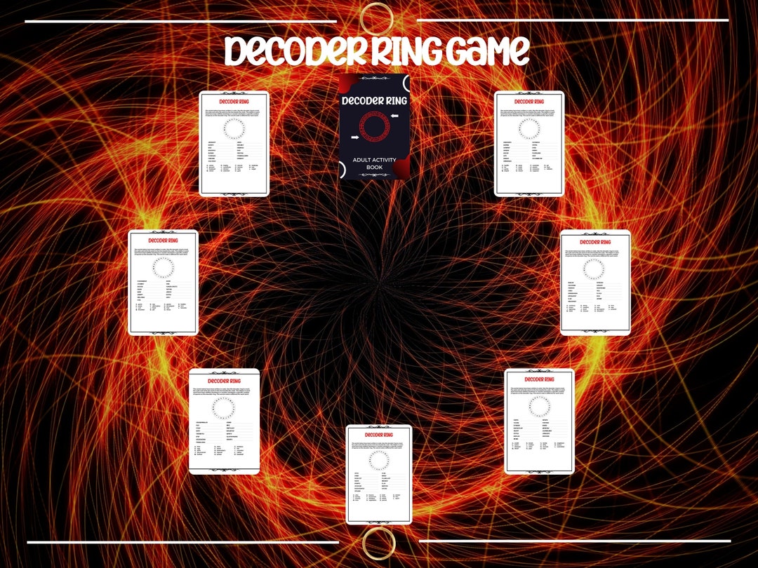 Printable Decoder Ring Game Puzzle | Game for Everyone | Can You Figure ...