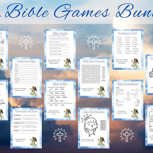 Printable Adult Bible Games - Etsy