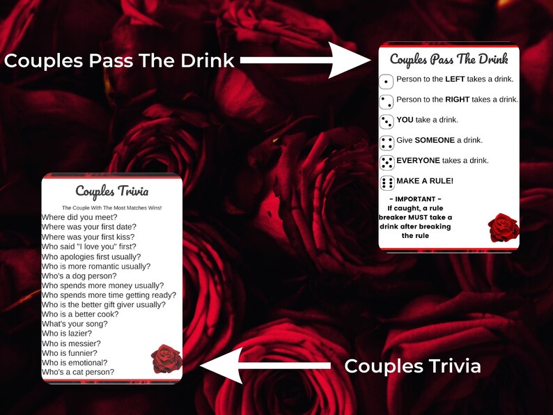 Printable Couple Games Bundle. Couples Games Conversations - Etsy
