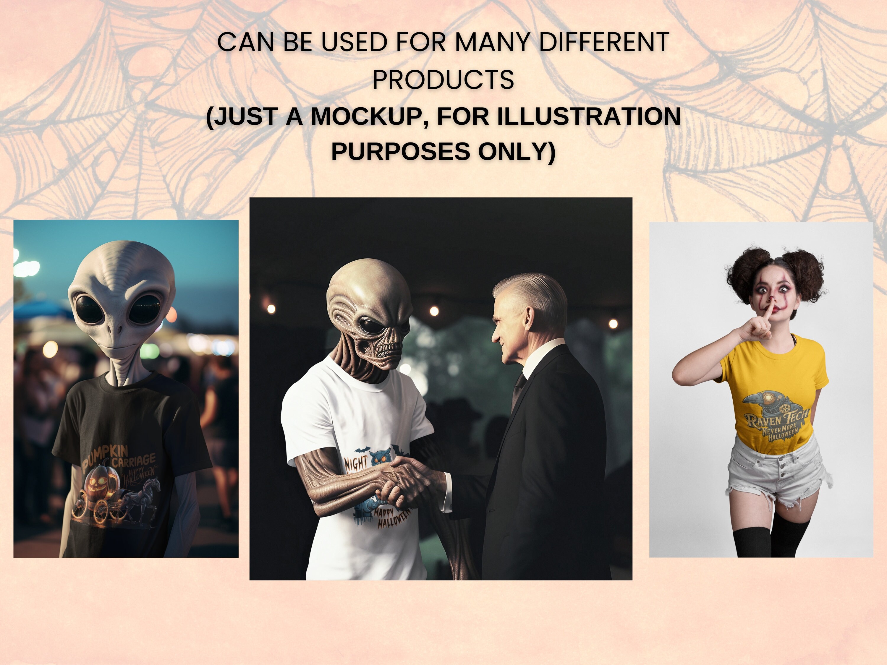 Ai-themed Halloween PNG Graphics Bundle: Ideal for T-shirts, Mugs ...