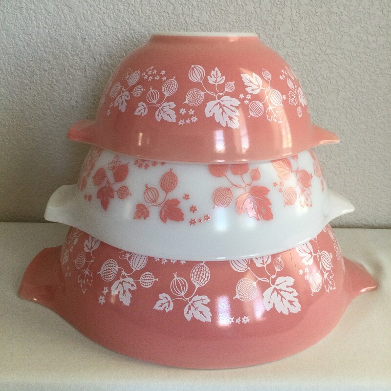Pink Pyrex Bowls - Etsy