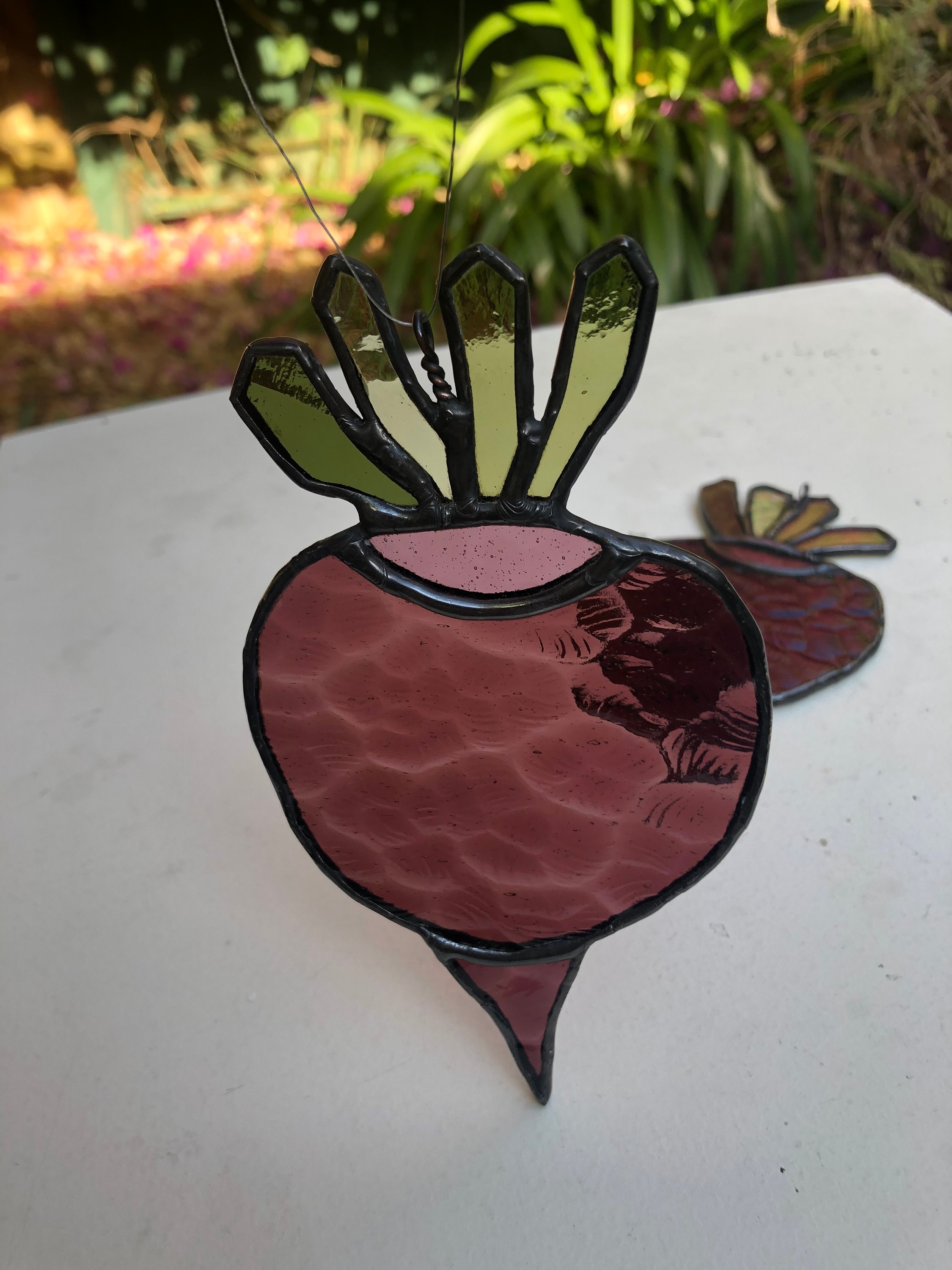 Stained Glass, Suncatcher Vegetable Garden, Beetroot, Bok Choy, Pak ...