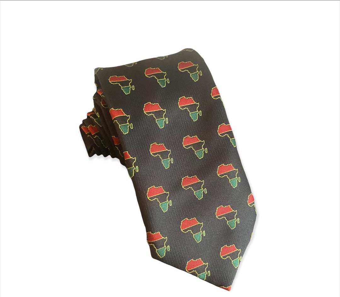 Pan African Necktie: Marcus Garvey Inspired, Black Pride Tie - Etsy
