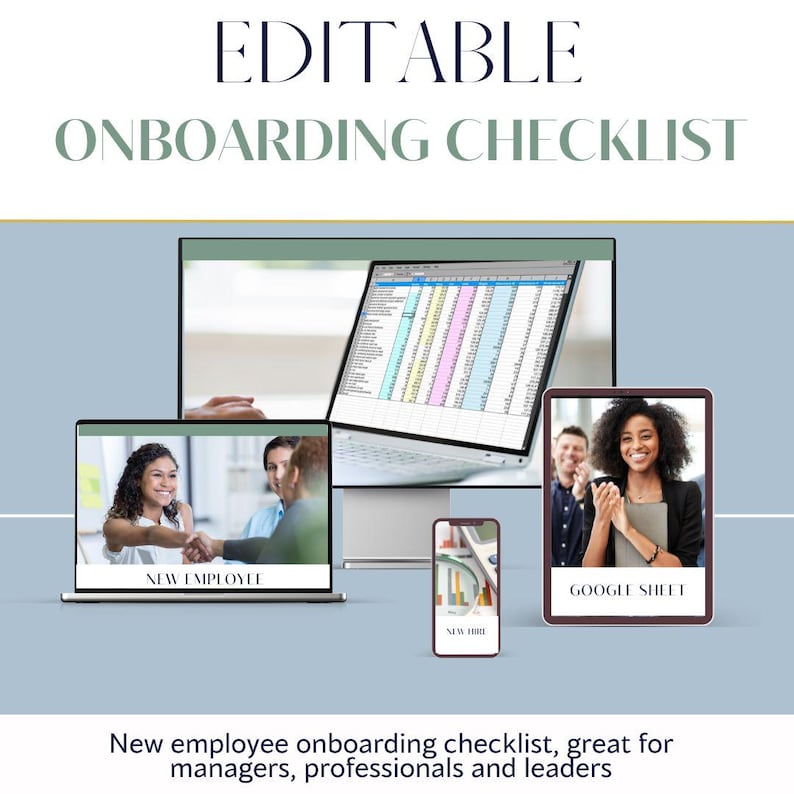 Editable Onboarding Checklist - Etsy