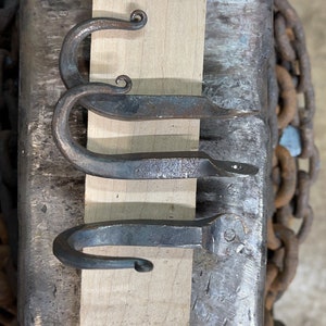 Large Hand Forged Coat Hooks - Etsy