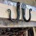 Large Hand Forged Coat Hooks - Etsy