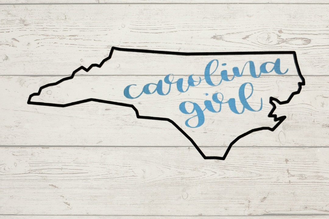 Carolina Girl Decal | NC Girl Decal | NORTH CAROLINA | State Decals ...