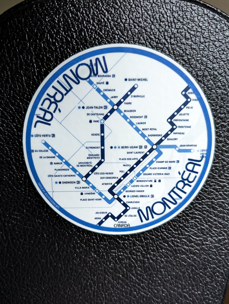 Vinyl Sticker 'montreal Metro Map'. - Etsy