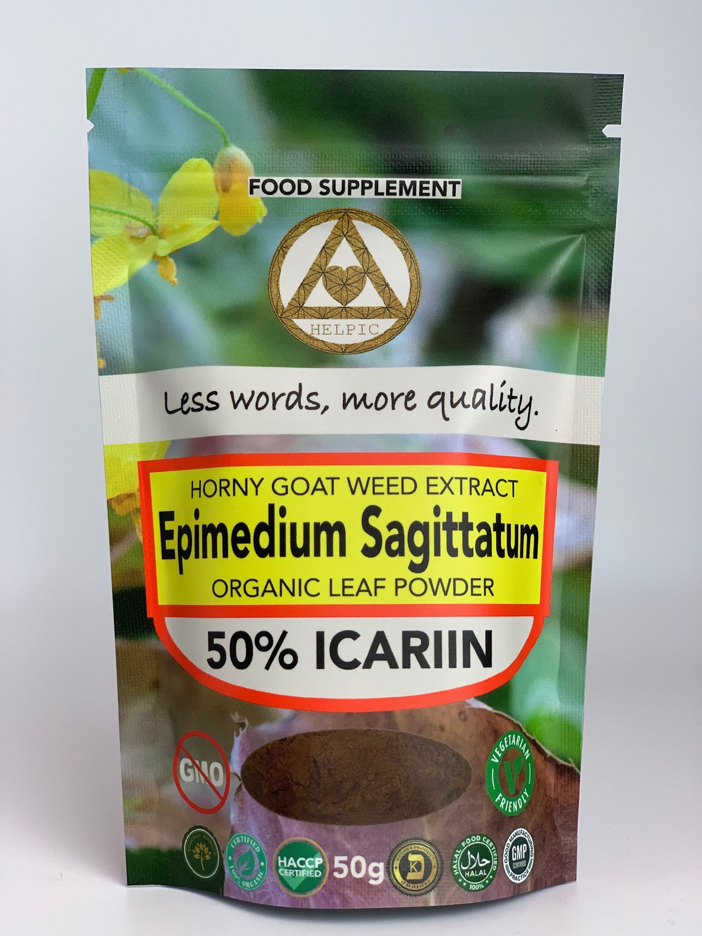 Helpic Horny Goat Weed Organic Epimedium Sagittatum Icariin Extract ...