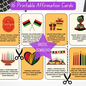 Kwanzaa Printables, Kwanzaa Decorations, Kwanzaa Cards 16 Set, 7 ...