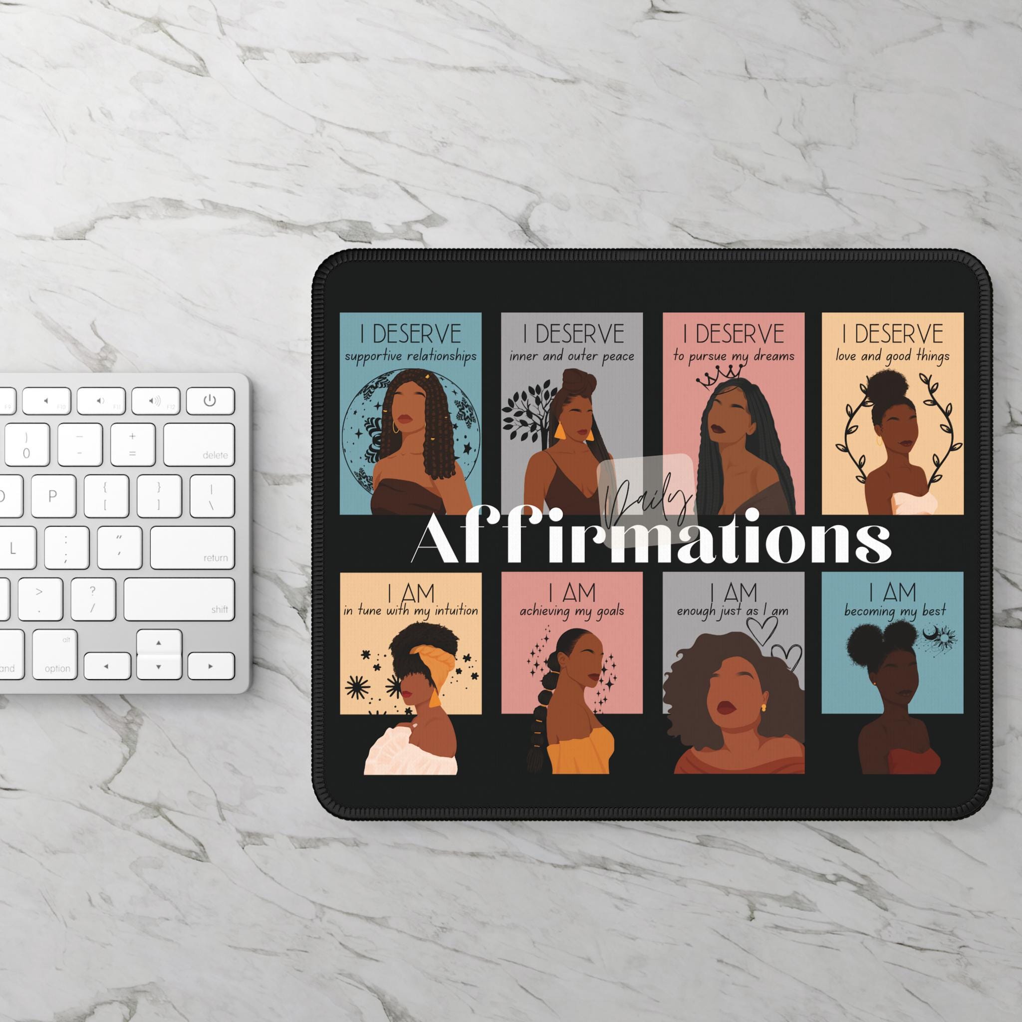 Affirmations Mouse Pad: Black Women, Positive Quotes (9x7 Inch) - Etsy