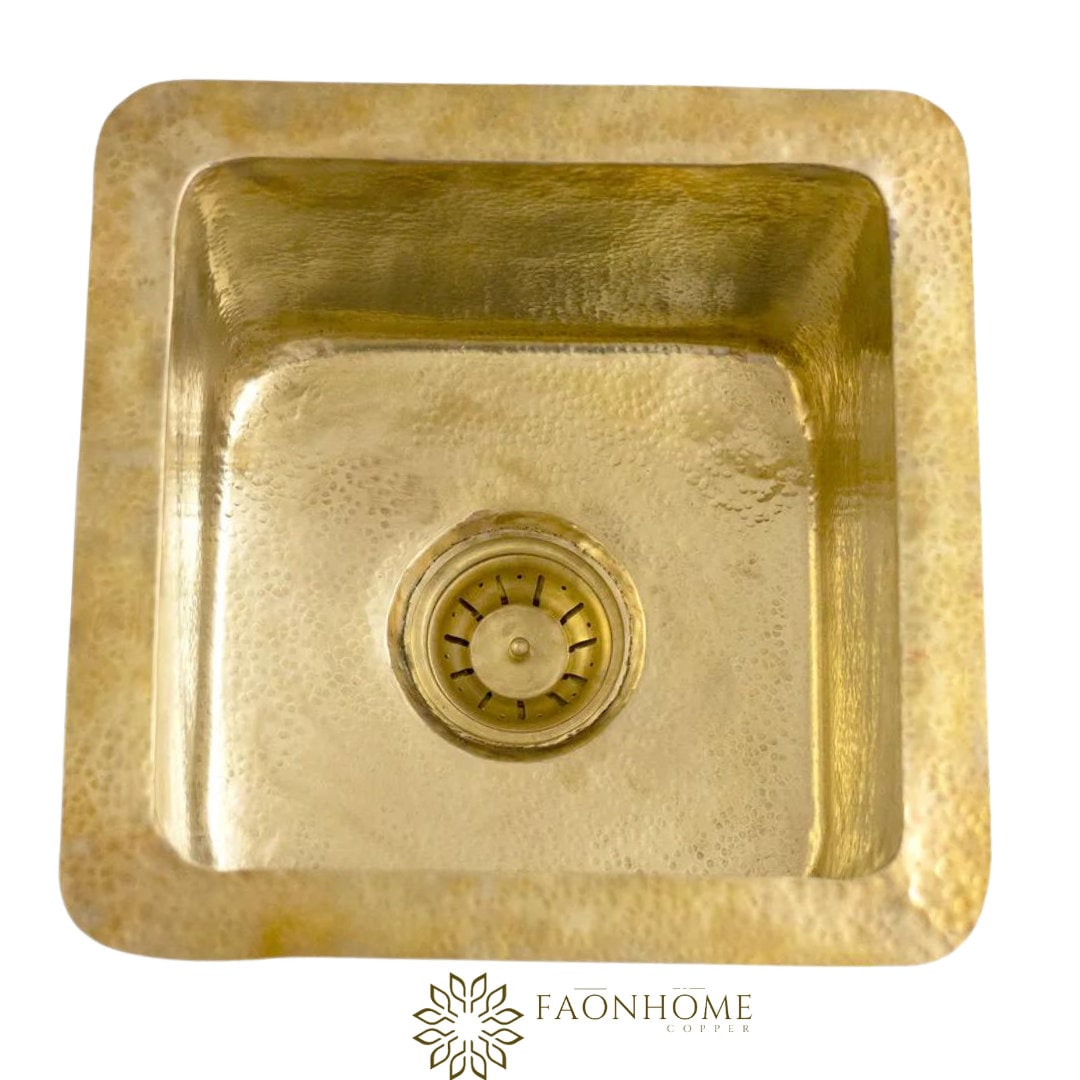 Hammered Brass Undermount Bar Sink - Etsy