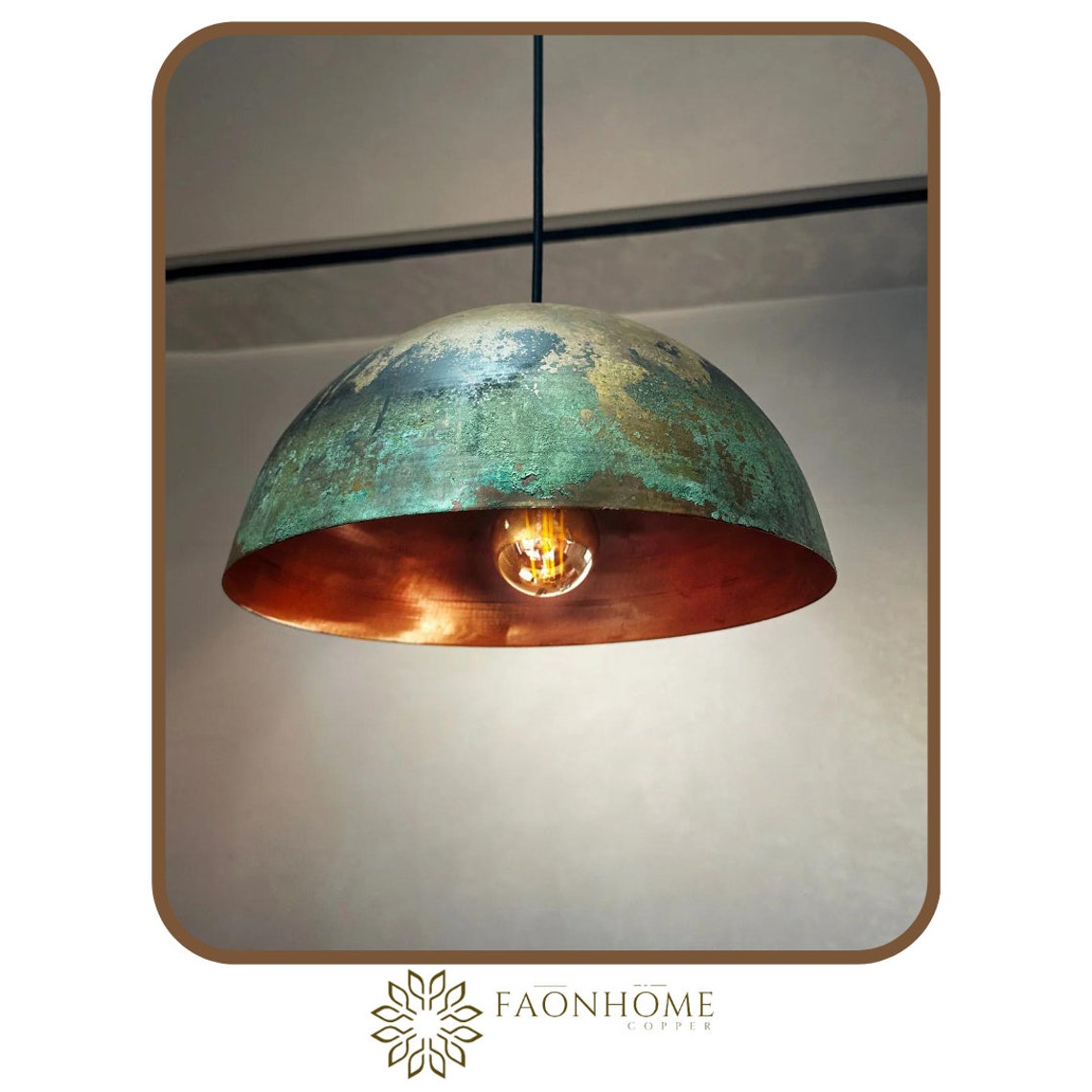 Handcrafted Copper Kitchen Lighting Dome Pendant Light Moroccan ...
