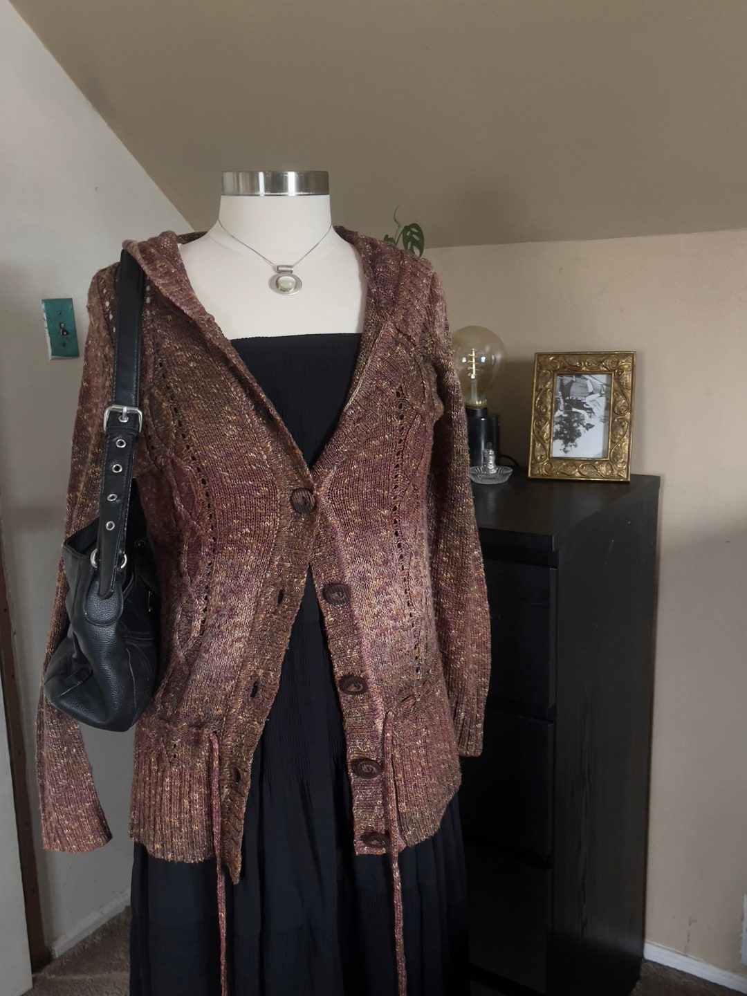 Y2K Whimsy Goth Multicolor Hooded Cardigan Medium - Etsy