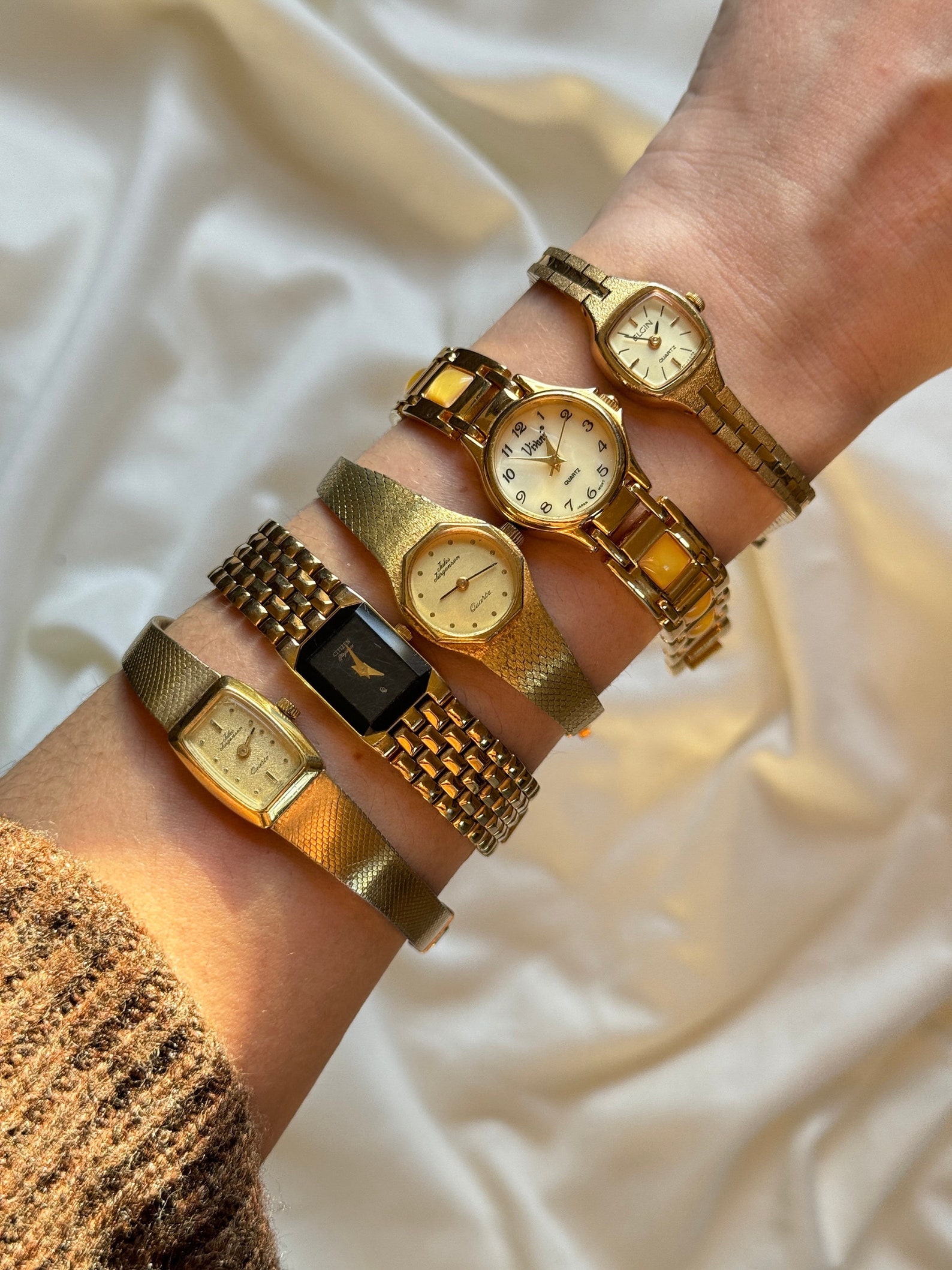 Vintage Jules Jurgenson Gold Tone Small Dainty Watch - Etsy