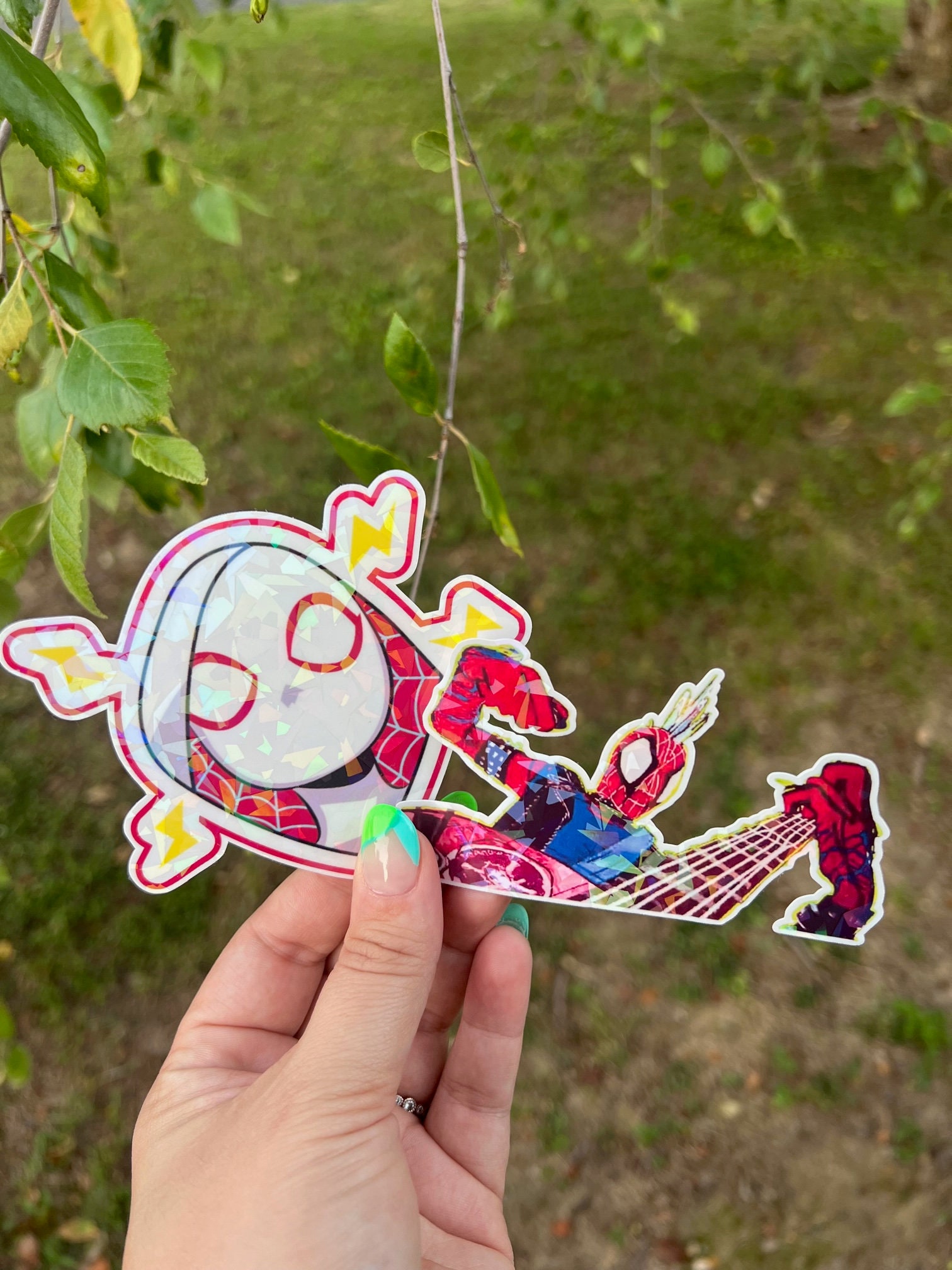 Spider-gwen Spidey Senses Holographic Sticker Gwen Stacy - Etsy