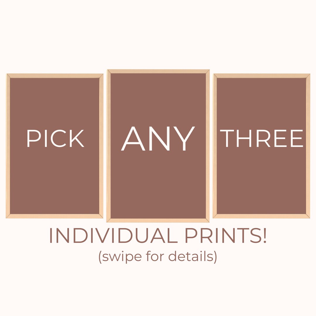 PICK ANY 3 PRINTS! / Individual Prints Only - Etsy