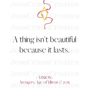 Marvel Vision Quote Download / Aesthetic Minimalist Avengers Age of ...