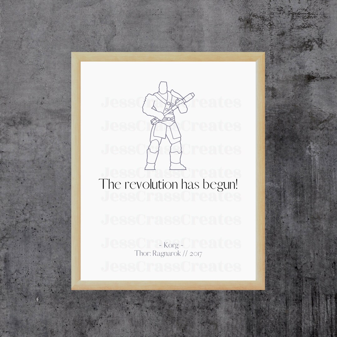 Korg Digital Download Marvel / Aesthetic Avengers / Thor Ragnarok Quote ...