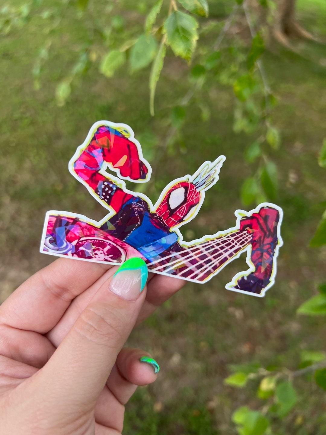 Spider-punk Holographic Sticker | Across the Spiderverse Water ...