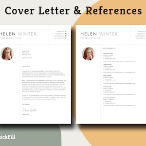 Resume Template With Photo, Professional Resume Template for Word ...