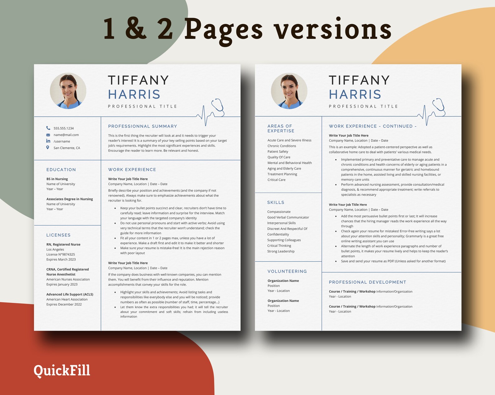 Student Nurse Resume, New Grad Nurse Resume Template Word, Nursing ...