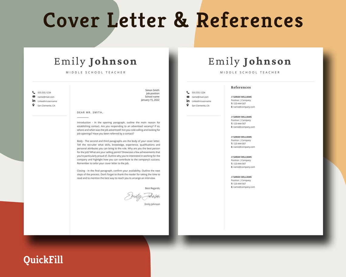 Teacher Resume Template Google Docs, Word Teaching Resume, Resume ...