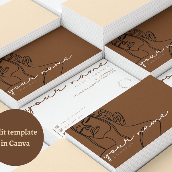 Female Business Card - Etsy