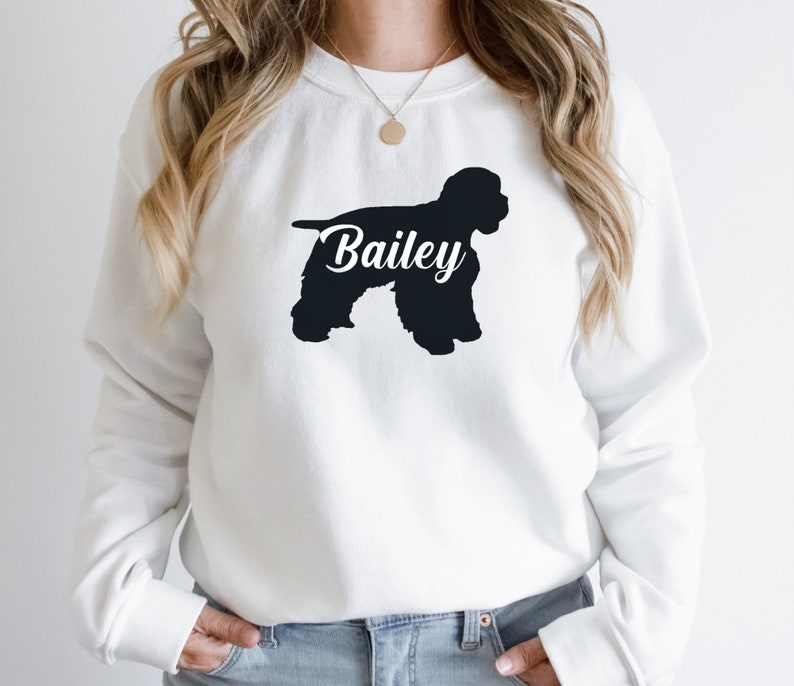 Custom American Cocker Spaniel Sweatshirt Custom American - Etsy