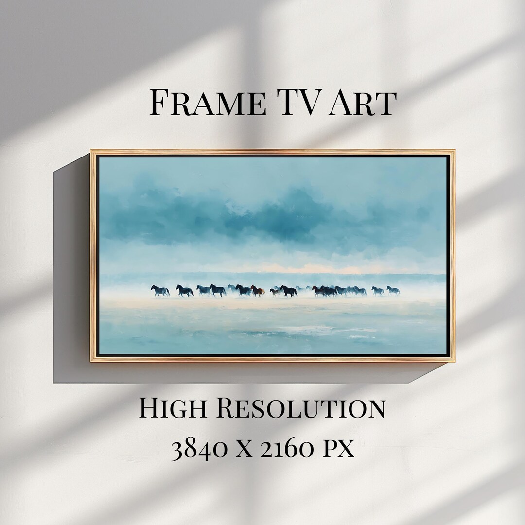 Wild Horses Horizon Frame TV Art Digital Download Samsung Frame TV ...