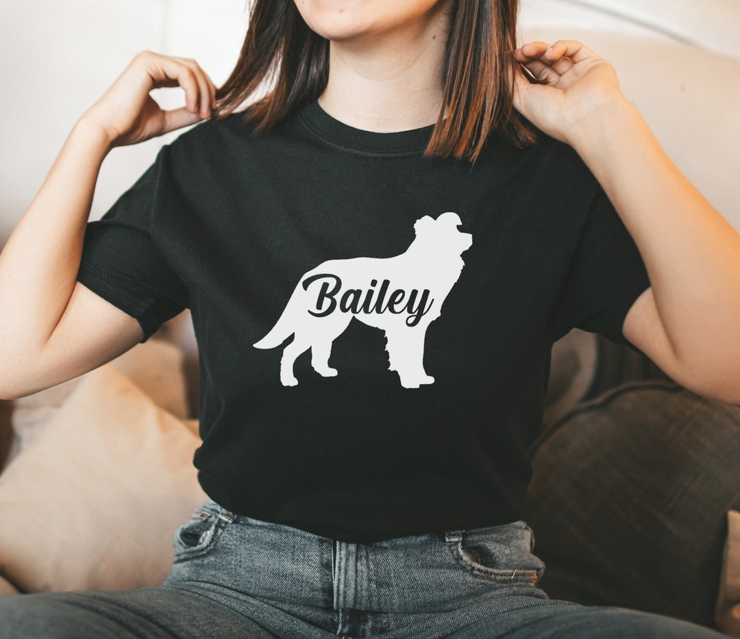 Border Collie Shirt, Custom Border Collie Shirt, Border Collie Dog Mom ...