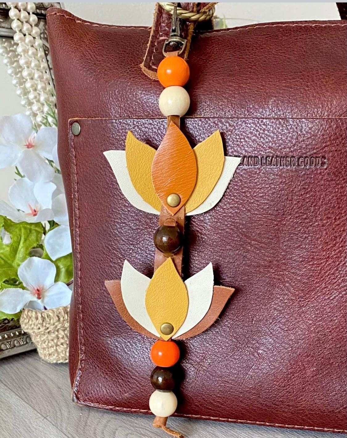 Bag Charm Leather Bag Charm Handbag Charms Cute Bag Charm Leather ...