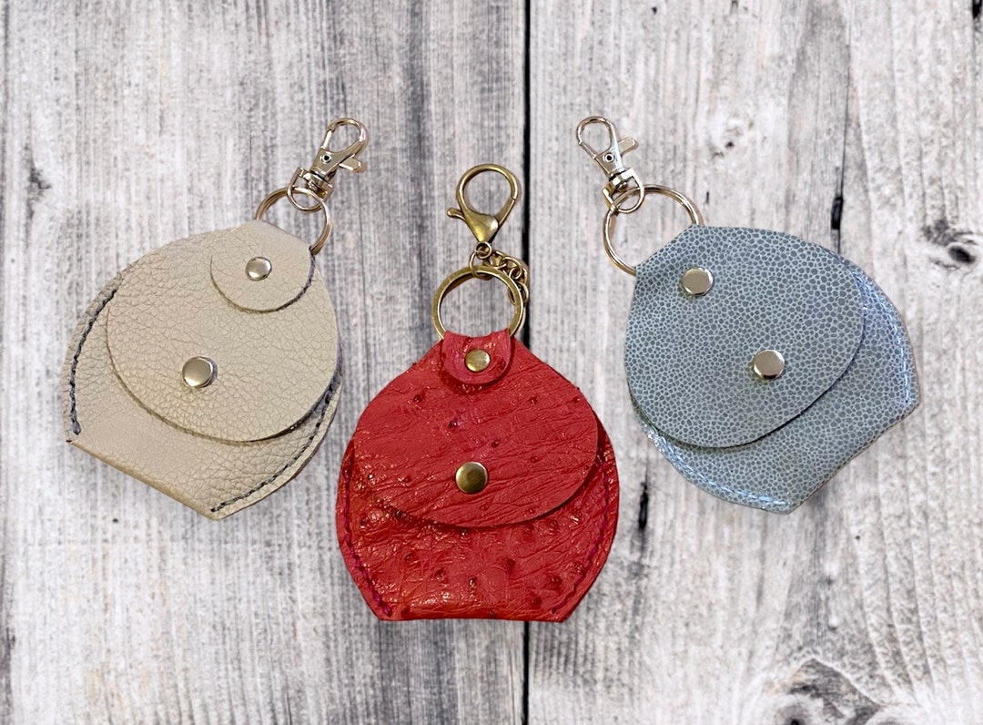 Leather Coin Purse Keychain, Mini Pouch Wallet - Etsy