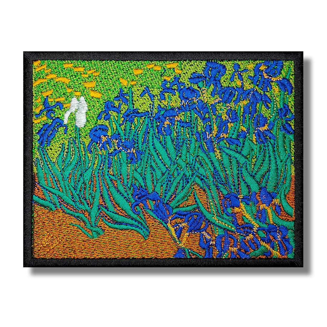 Vincent Van Gogh Irises Embroidered Patch - Etsy