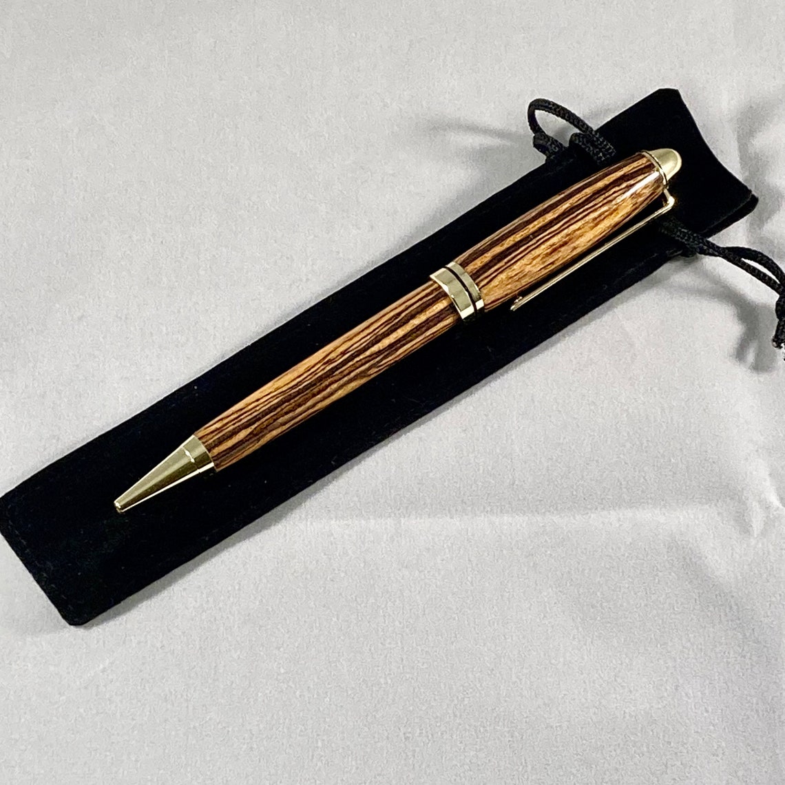 Handmade Custom Ballpoint Pen. Exotic Bocote Wood. Twist Pen. - Etsy